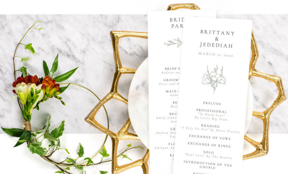 3 elements to create the perfect wedding program | ITALIAN GRACE